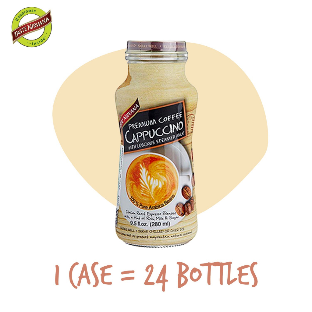 Taste Nirvana Cappuccino Iced Coffee Case 280ml x 24 | Shopee Philippines