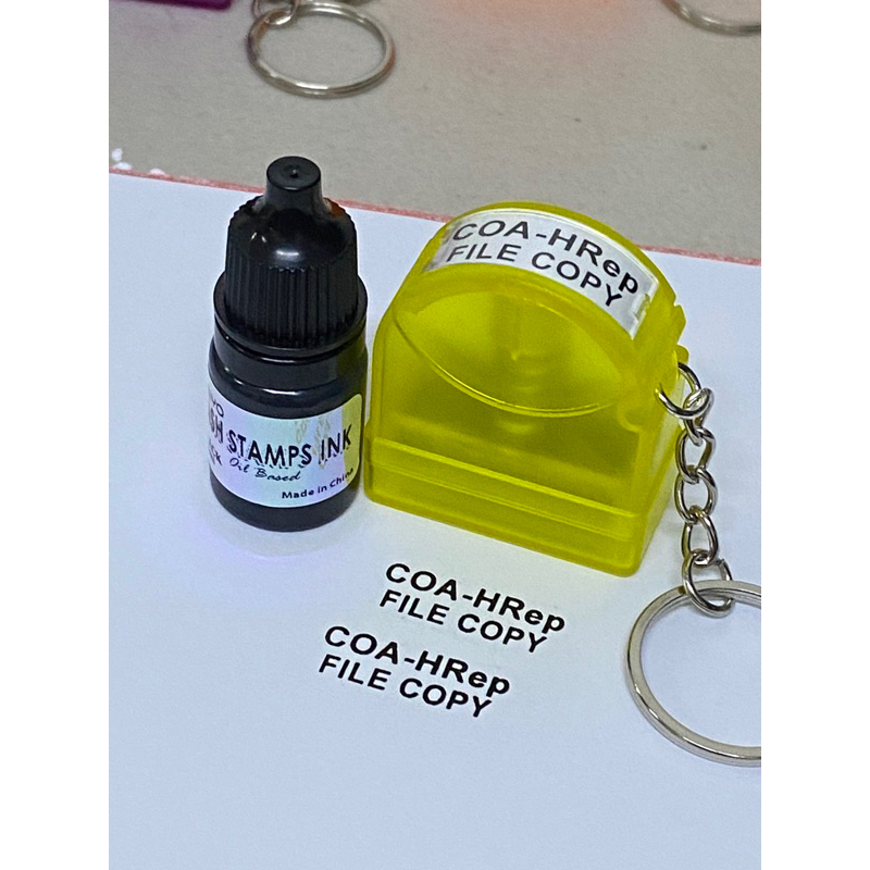SELF INKING PERSONALIZED STAMP COD COD 10x28MM | Shopee Philippines