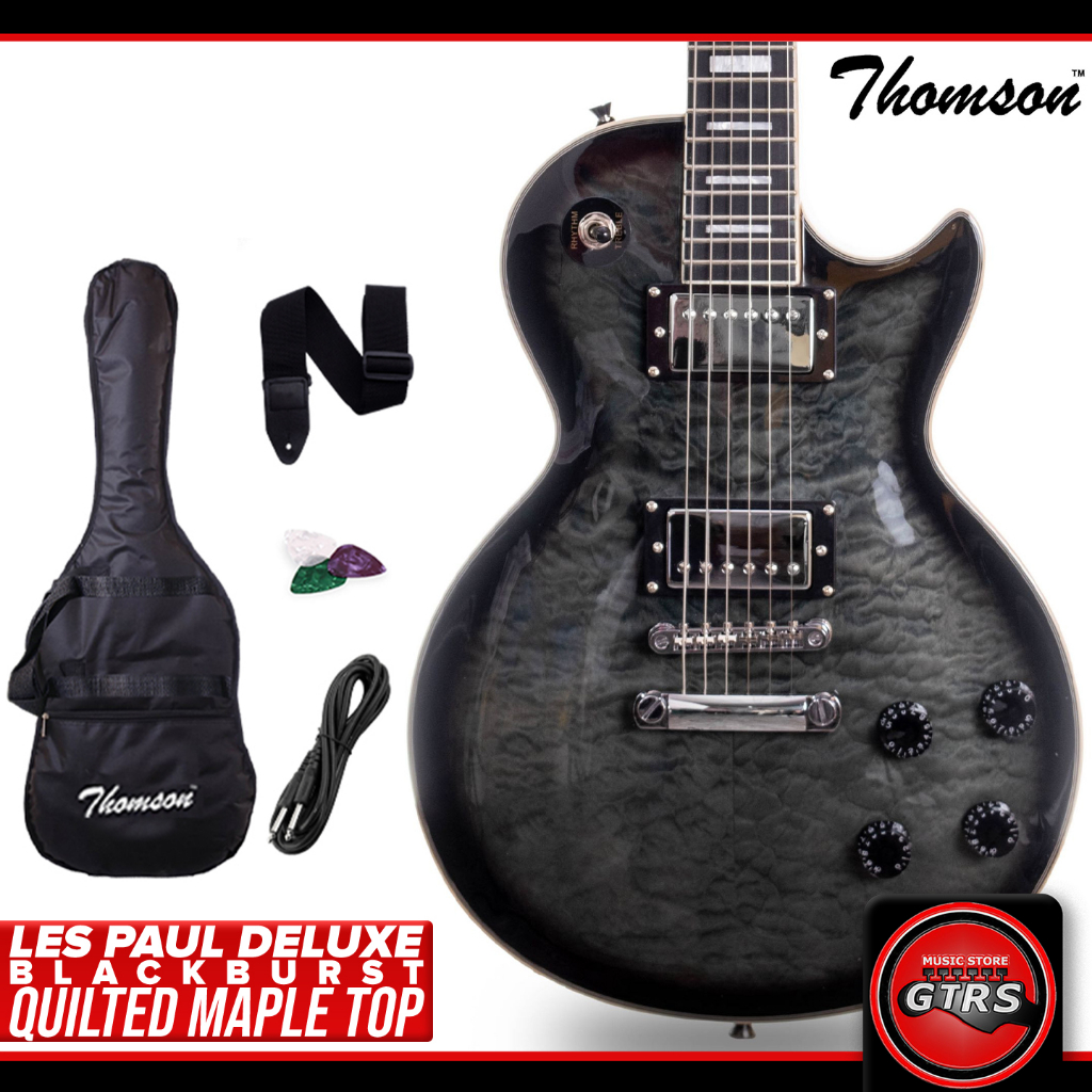 Thomson Les Paul Deluxe Series Electric Guitar - Blackburst | Shopee ...