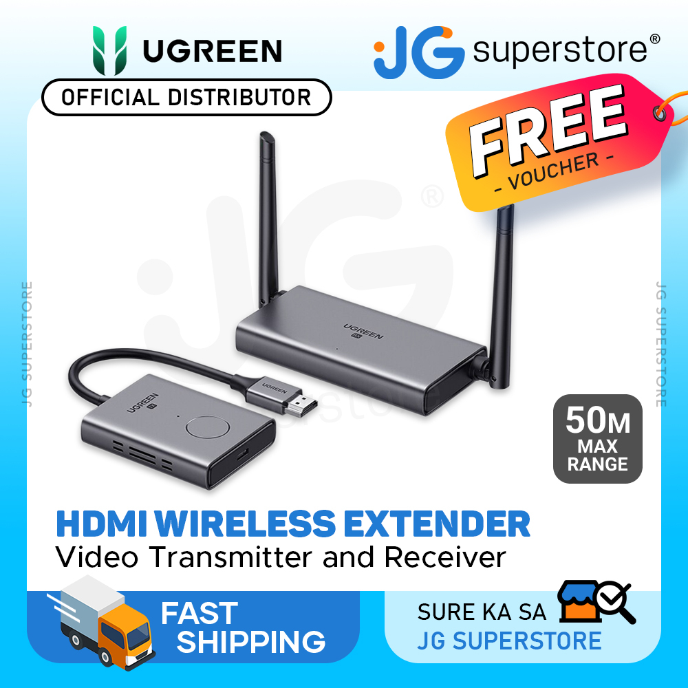 UGREEN 1080p Wireless TX / RX Hub Extender w/ Mini HDMI to Mini HDMI ...