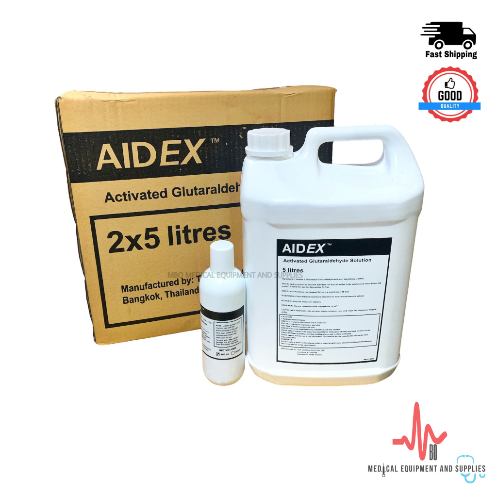 AIDEX 5L Activated Glutaraldehyde Solution / Sterilizing Solution ...