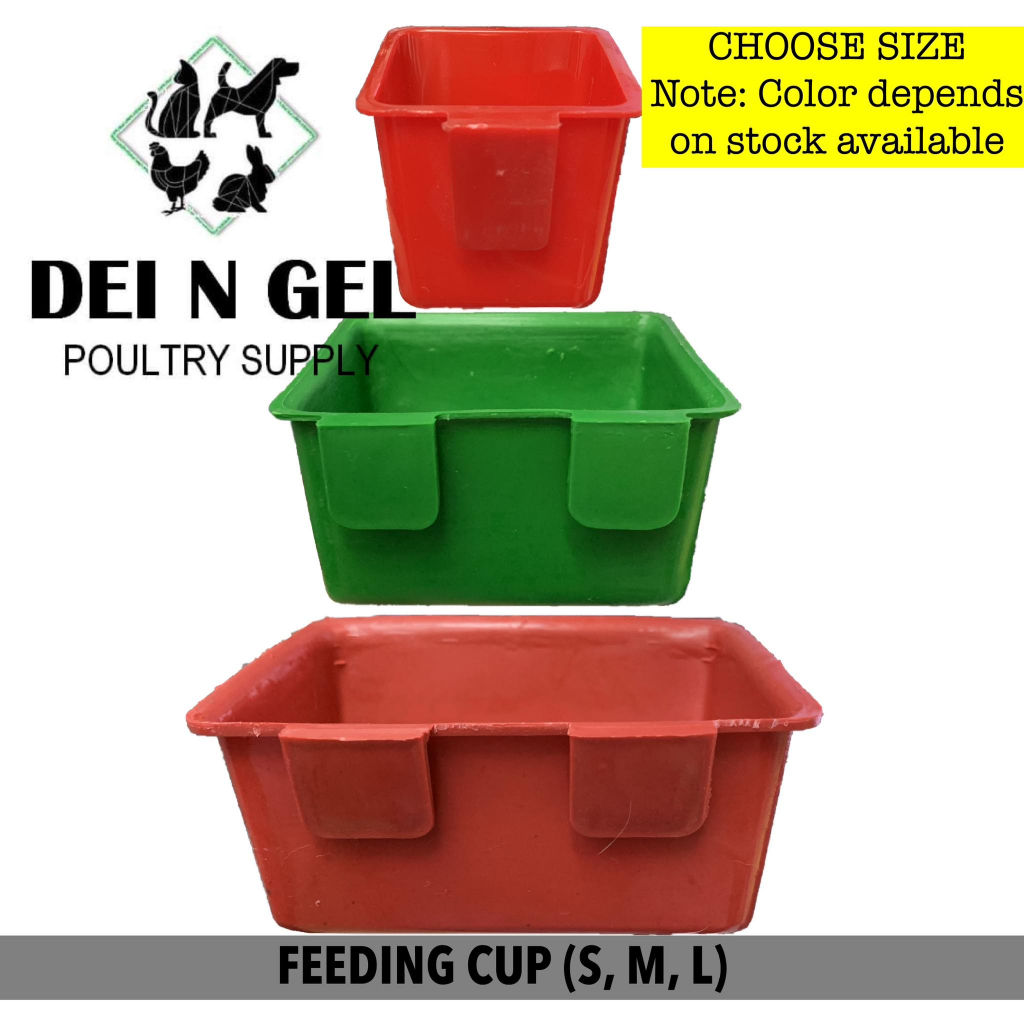 FEEDING CUP FOR GAMEFOWL - ASSORTED COLOR (CHOOSE SIZE / 1 PIECE ...