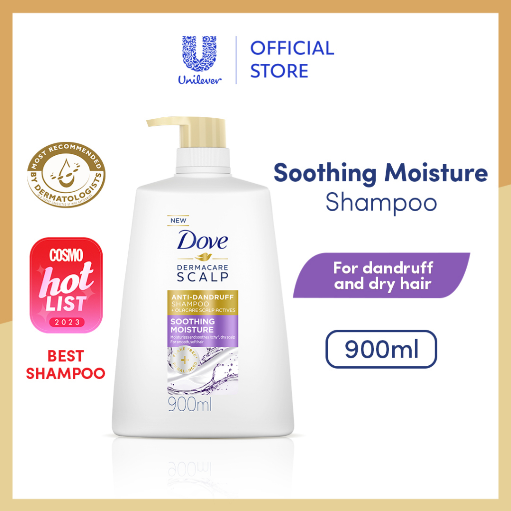 Dove Dermacare Anti-Dandruff Scalp Soothing Moisture Shampoo 900ml ...