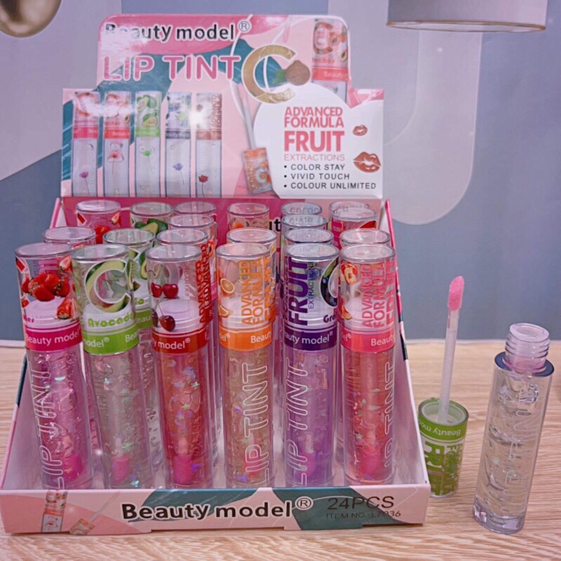 24 Pcs Lip Gloss Moisturizing Shine Shimmer Plumping Lip Tint Lip Care ...