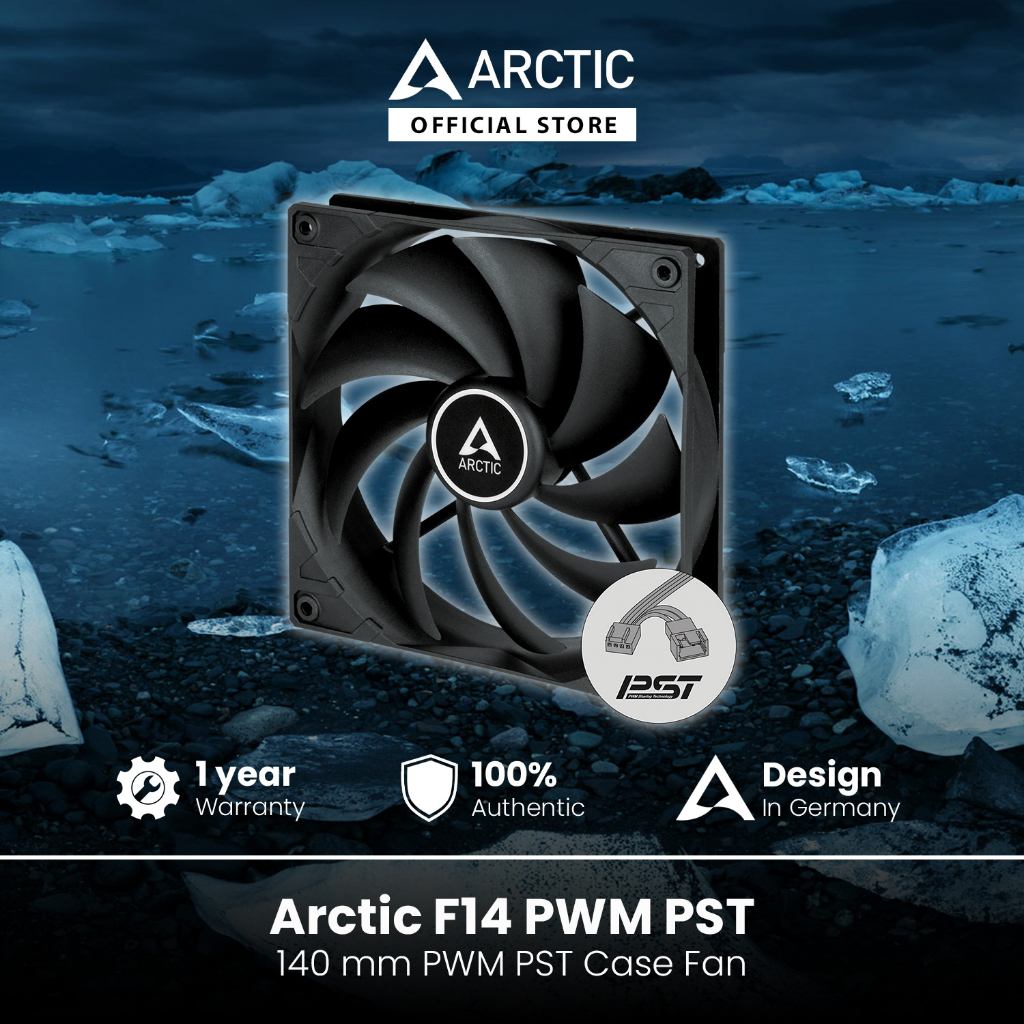 Arctic F14 PWM PST 140 mm PWM PST Case Fan CPU Fan CPU Cooler | Shopee ...