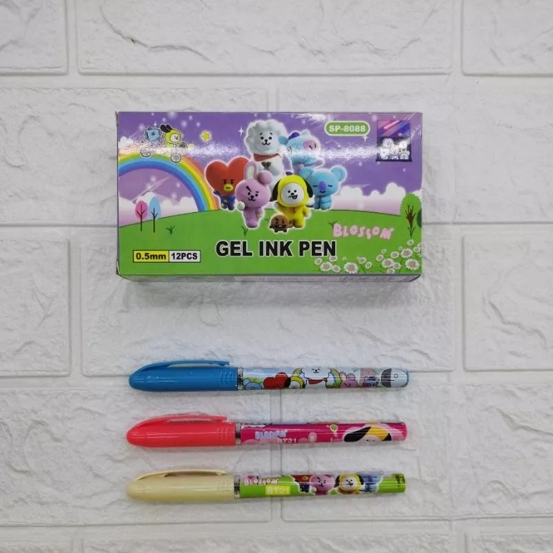 BT21 Space KT 12pcs Gel pen Sign pen 0.5mm | Shopee Philippines