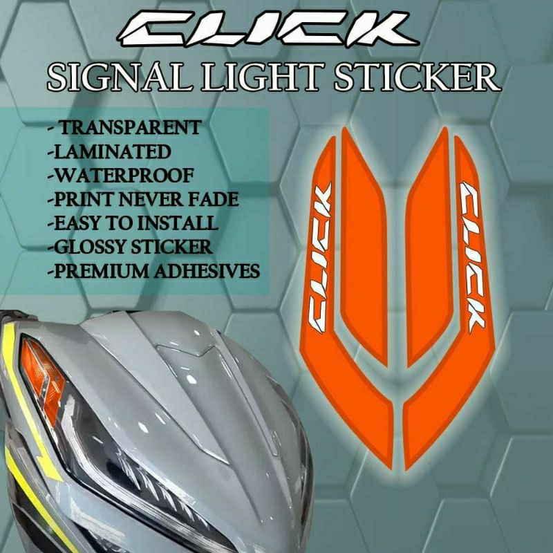 Honda click 125/150i Signal light sticker Accessories | Shopee Philippines