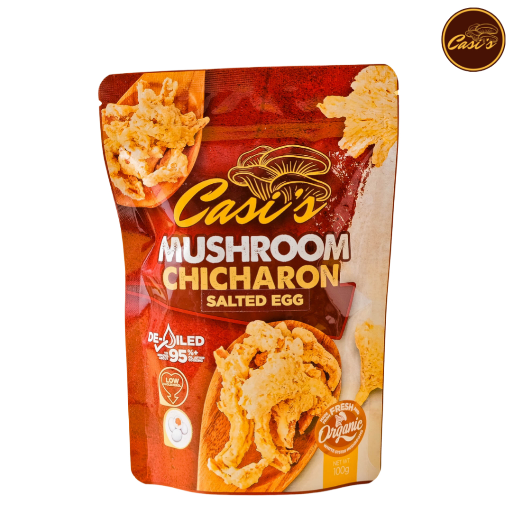 Casi's Mushroom Chicharon 100GRAMS (Salted Egg) -Crunchy , Guilt-Free ...