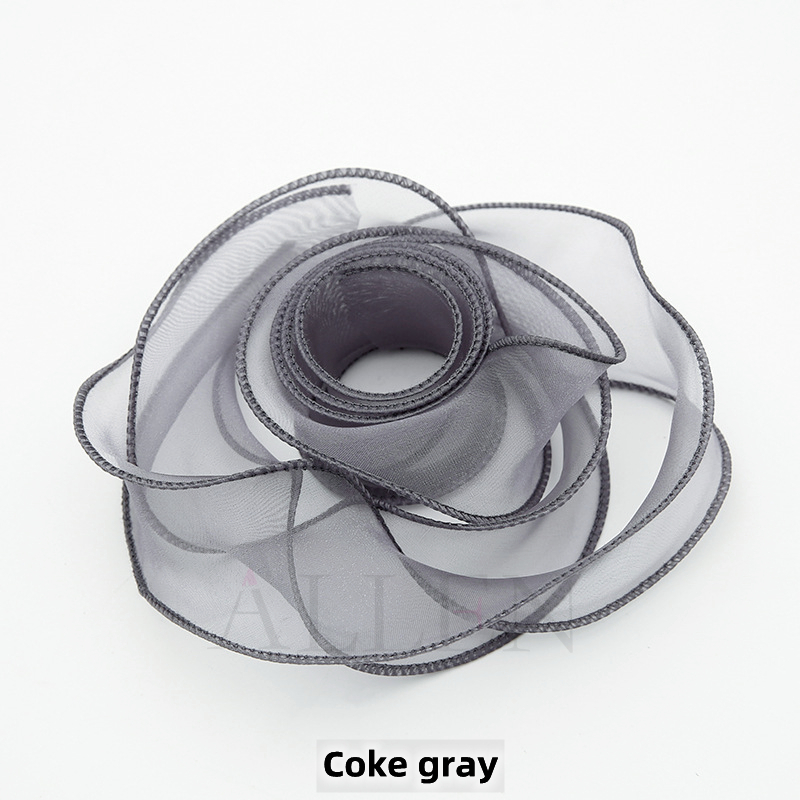 40mm*10m Sheer Chiffon Ribbon Organza Satin Ribbons-Bouquet Gift Wrap ...
