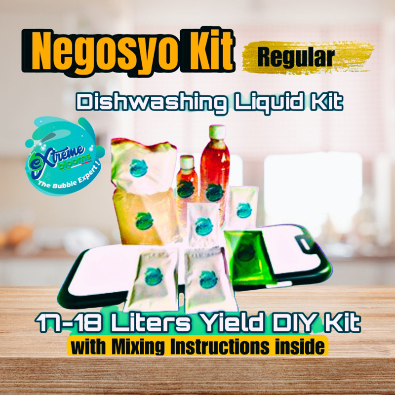KIT ONLY Dishwashing Liquid KIT DIY Dishwashing Liquid KIT 17-18 LITERS YIELD 10 COMPONENTS ...