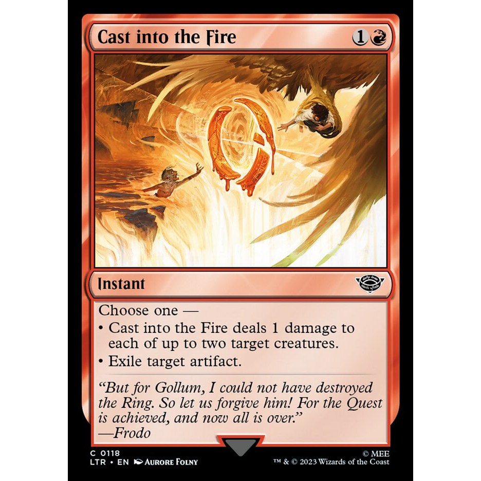 MTG Magic: The Gathering - Cast into the Fire LTR | Shopee Philippines