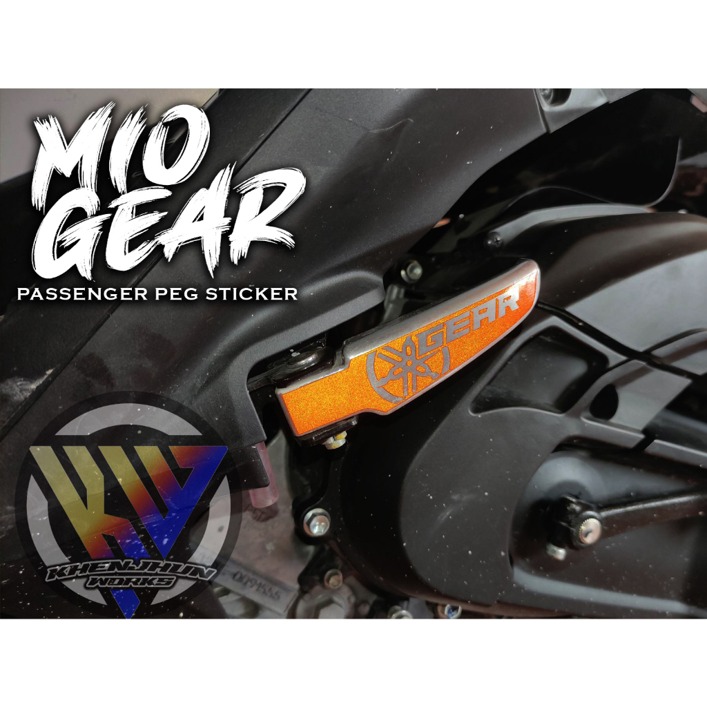 Yamaha Mio Gear Passenger Peg Sticker | Shopee Philippines