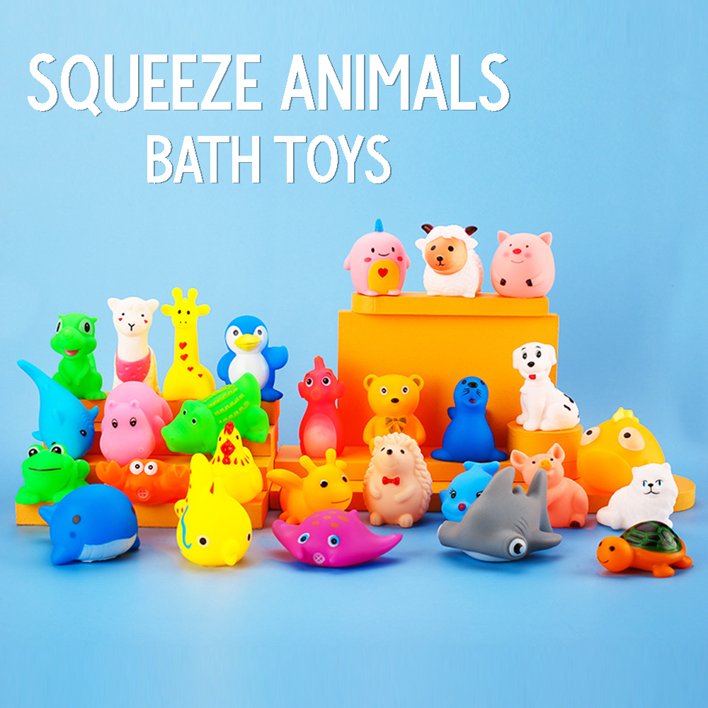 Cute Squeeze Animals Fidget Toy Anti-Stress Gift Bath Toys | Shopee ...