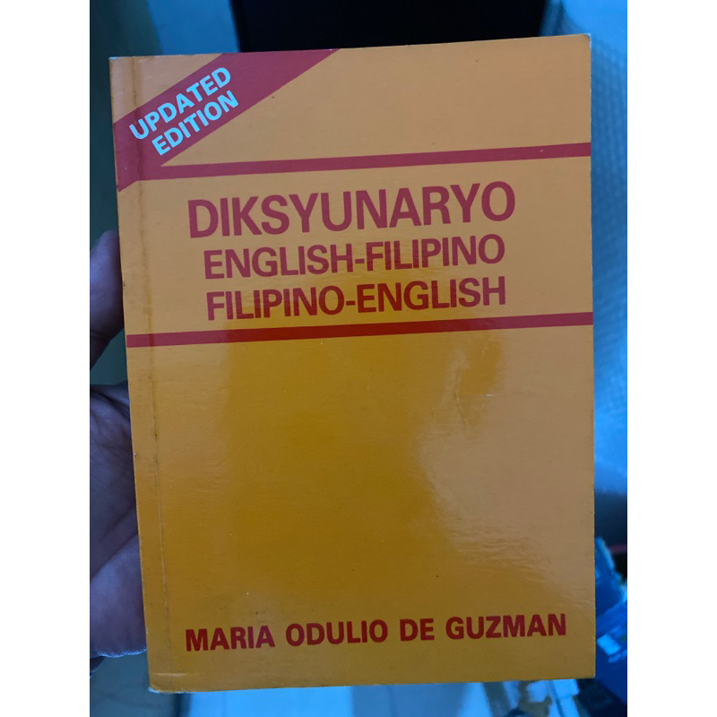 Diksyunaryo English- Filipino Filipino- English by Maria Odulio De ...