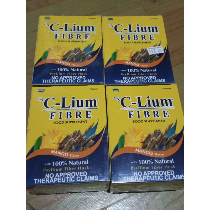 C-Lium Fiber Husk Mango Flavor 7 sachets | Shopee Philippines
