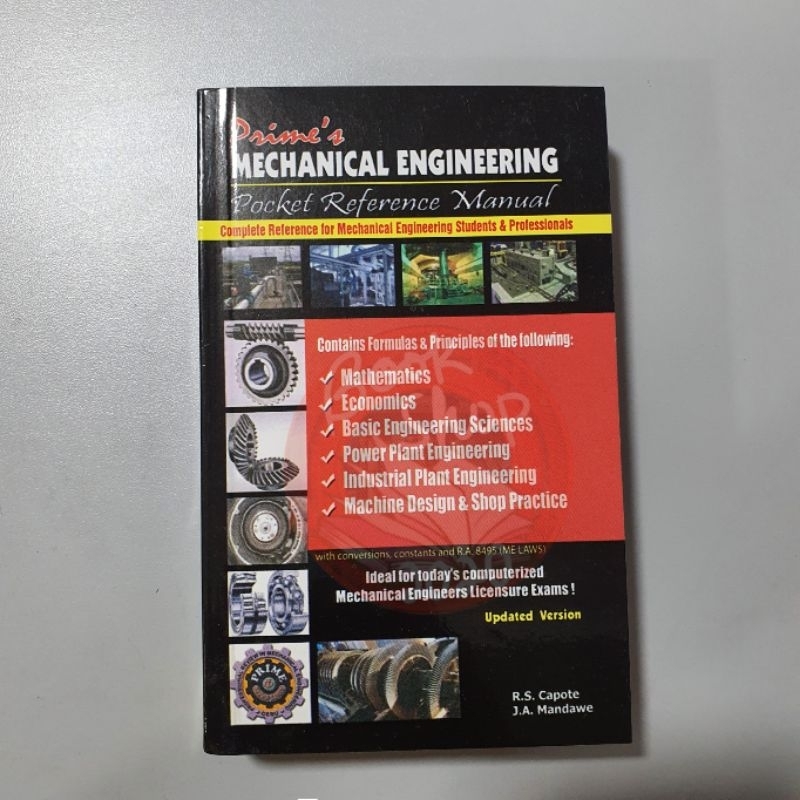 PRIME'S MECHANICAL ENGINEERING BY:CAPOTE | Shopee Philippines