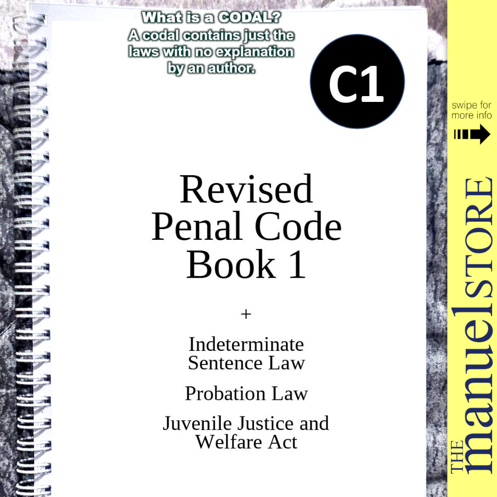 Codal Notebook (2023) - Criminal Laws Revised Penal Code RPC ...