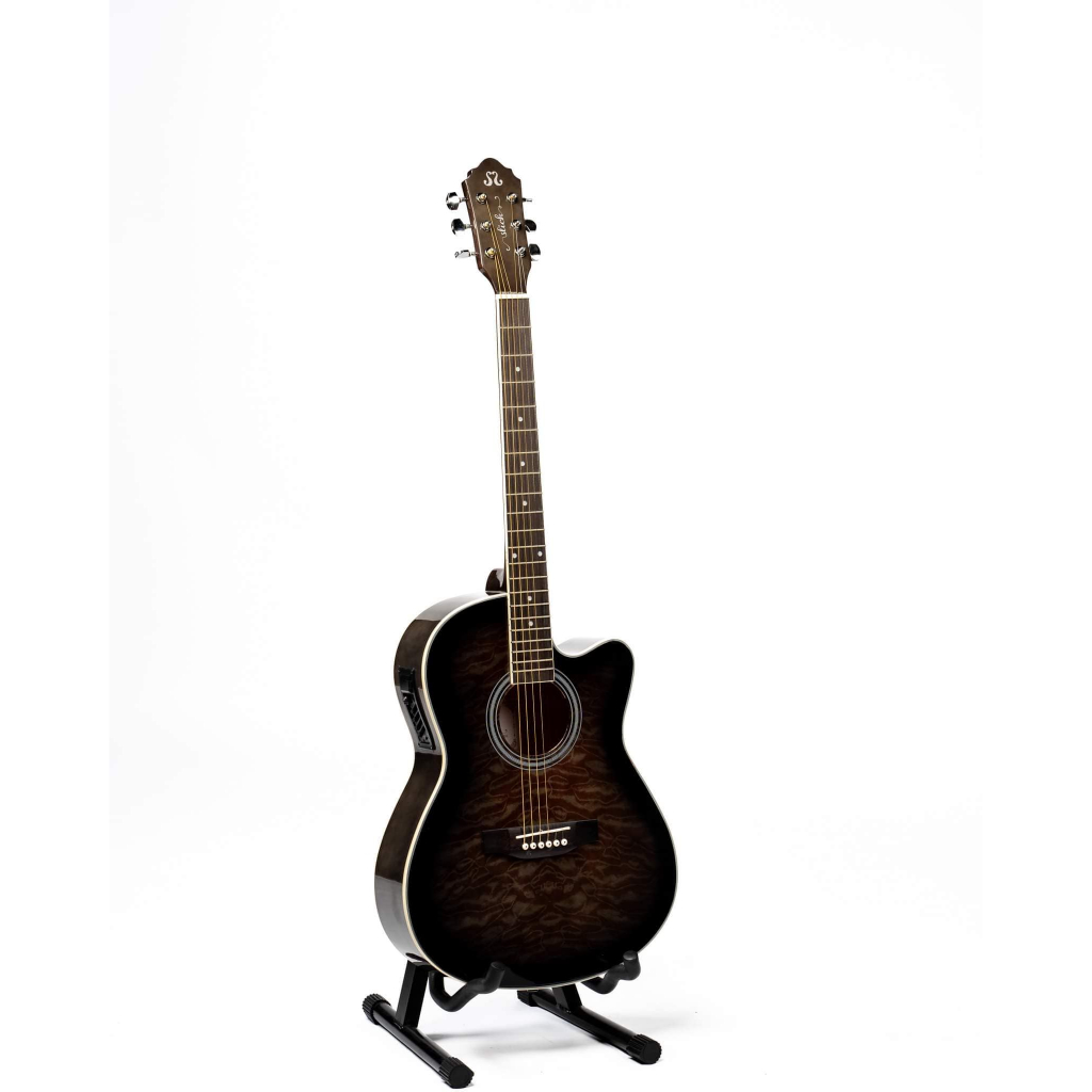 SLICK 39F 39’ Inches Acoustic - Electric Guitar with Builtin Equalizer ...