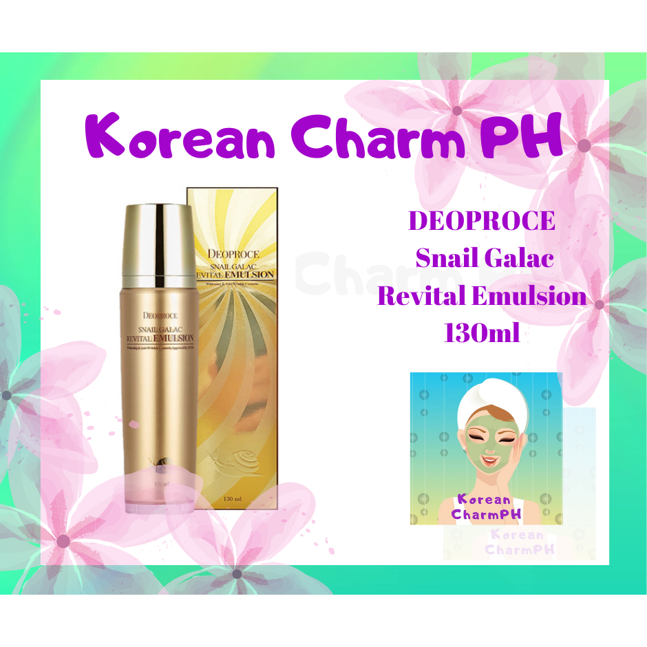 DEOPROCE Snail Galac Revital Emulsion 130ml | Shopee Philippines