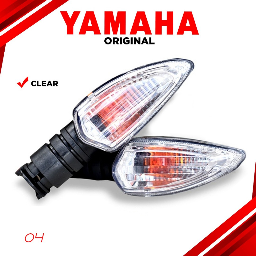 Yamaha signal light clear white universal for aerox v1 155 asaadmoto ...