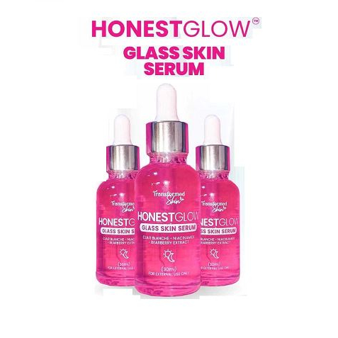 ORIGINAL HONEST Glow w/ FREEBIES Pink Glass Skin Serum 30ml | Shopee ...