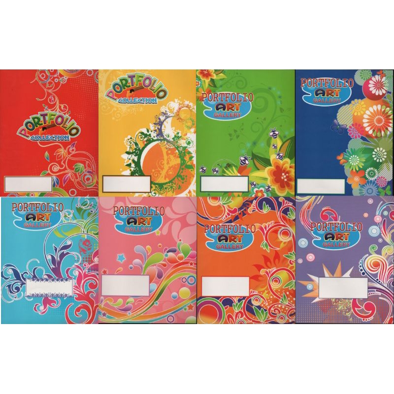 1 PC PORTFOLIO BOOK WITH DESIGN , Short BOND SIZE 8 1/2 X 11 INCHES ...
