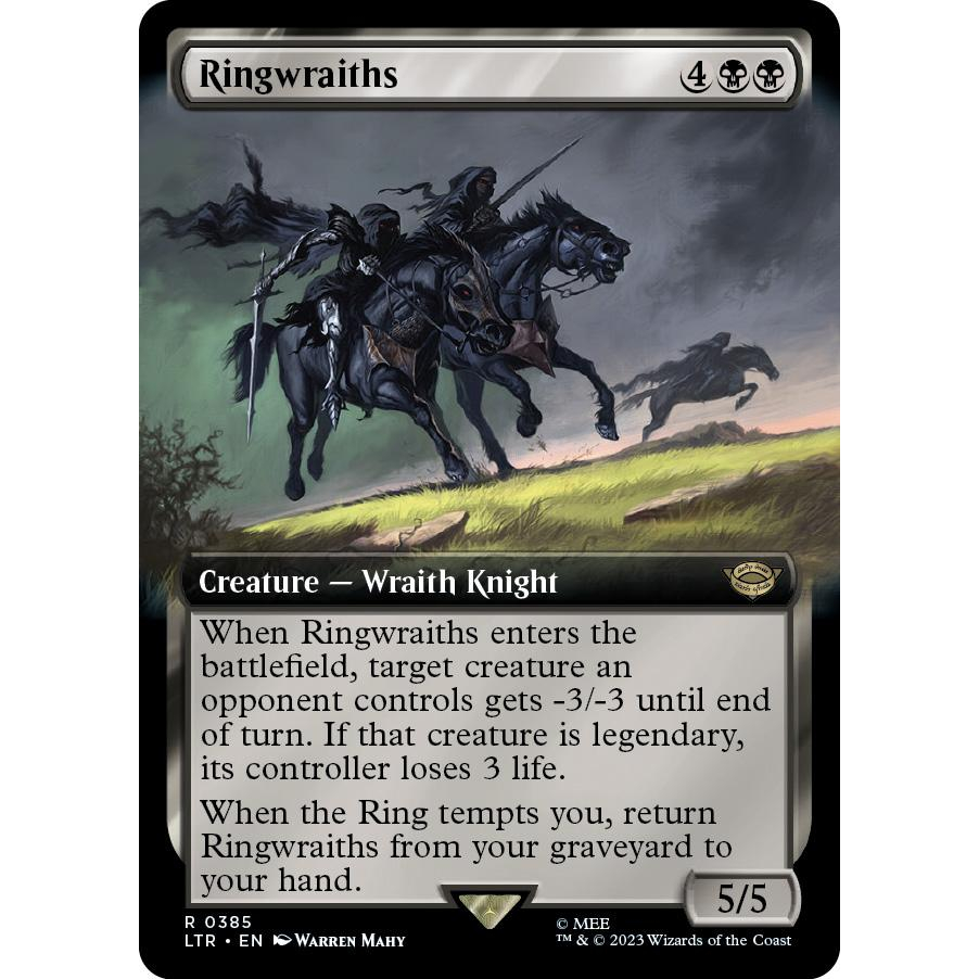 Ringwraiths extended art Rare MTG LOTR Magic the Gathering Trading Card ...