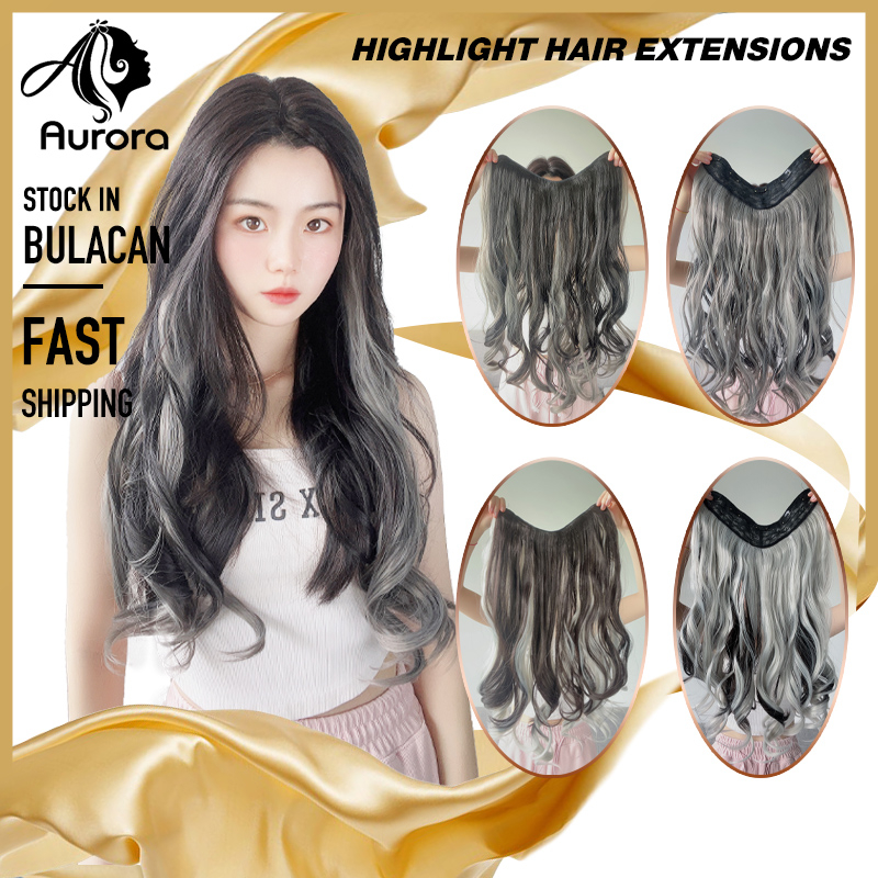 "Aurora" Gradient hair extensions women's gradient highlighting water ...