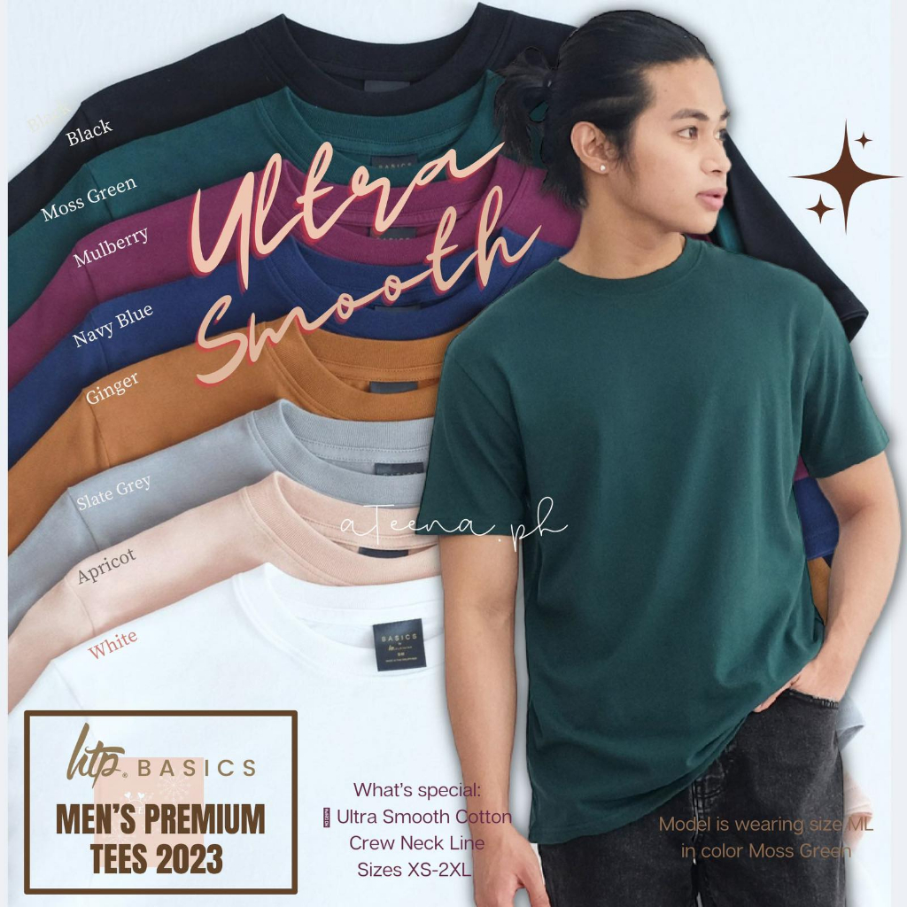 HTP Basics | MEN’S PREMIUM TEES '23 | Ultra Smooth Cotton | ateena.ph ...