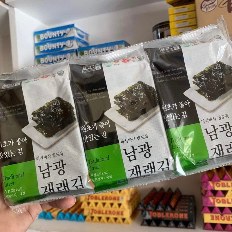 Namkwang Korean Seaweed 3's and 9's / Korean Seasoned Seaweed | Shopee ...