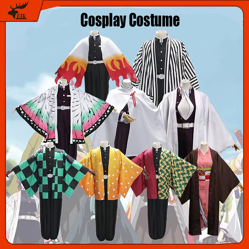Demon Slayer Cosplay Costumes Tanjirou Cosplay Costumes Men Women ...