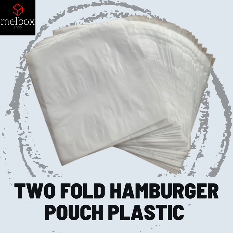 [100 pcs] Two Fold Hamburger Burger Plastic Pouch | Shopee Philippines
