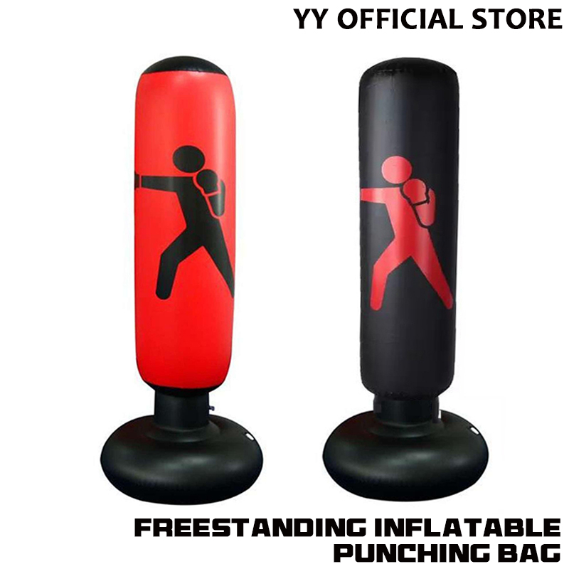 Freestanding Inflatable Punching Bag Family exercise Adults children ...