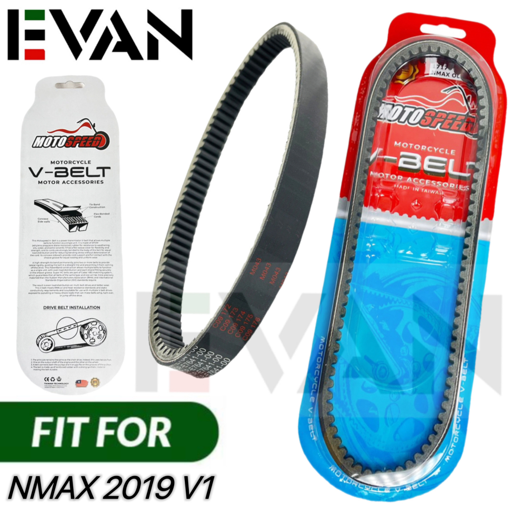 Motorcycle V Belt Drive Belt For (Nmax,Click,Adv,Pcx,Mio,Soul,Beat ...