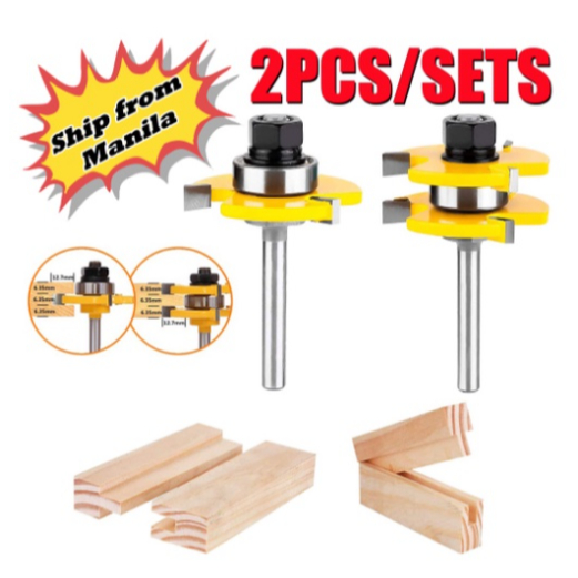 Tongue and Groove Set,Router Bit Set,Wood Door Flooring 3 Teeth ...