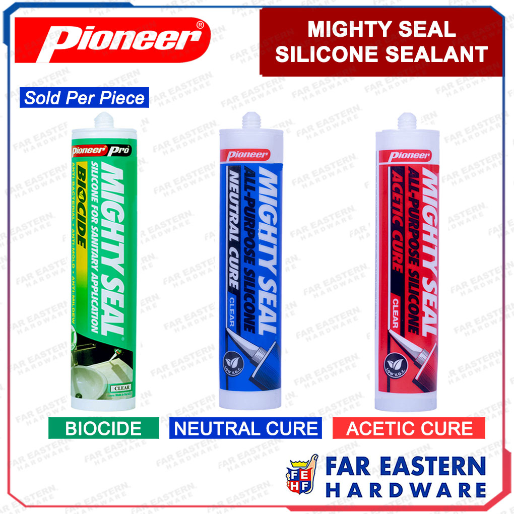PIONEER Mighty Seal All Purpose Silicone Acetic Cure | Neutral Cure ...