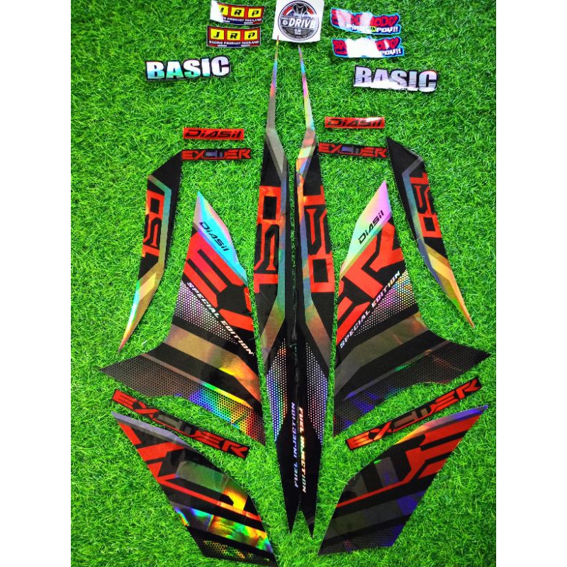 YAMAHA SNIPER 150 V1/V2 EXCITER DECAL DESIGN STOCK SIZE | Shopee ...