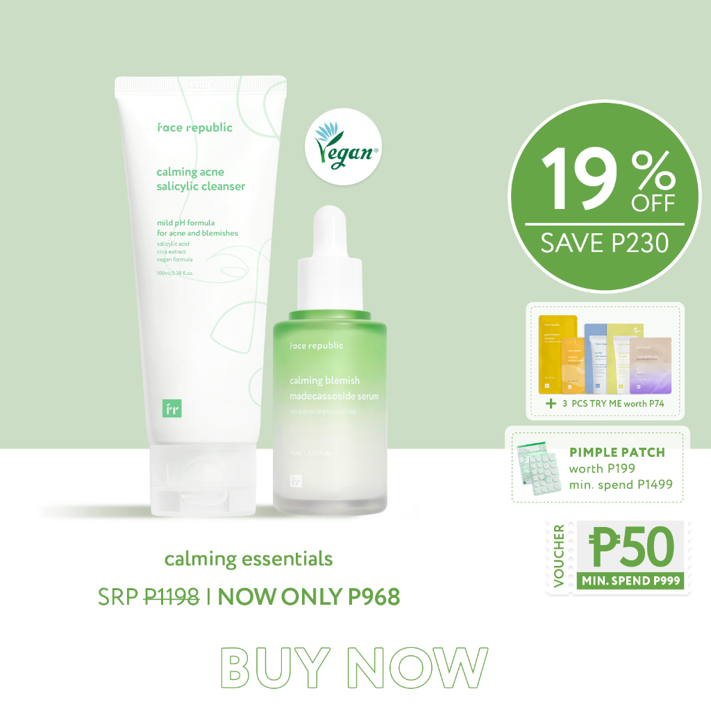 Face Republic - Calming Essentials (Quick Acne Fix) | Shopee Philippines