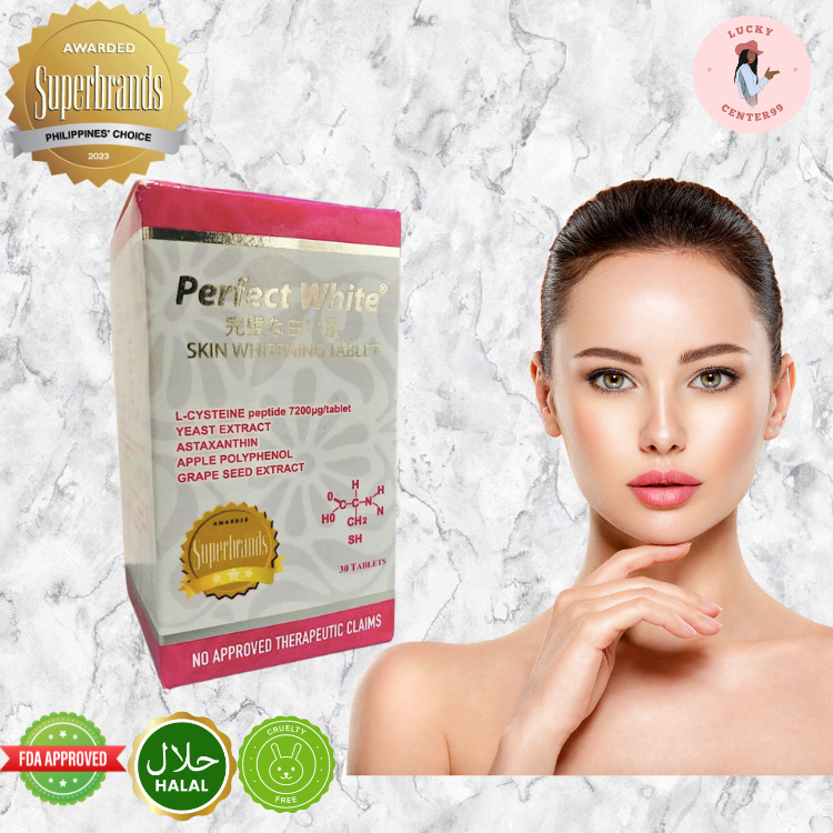 Perfect White Skin Whitening Tablet 30 Tablets | Shopee Philippines