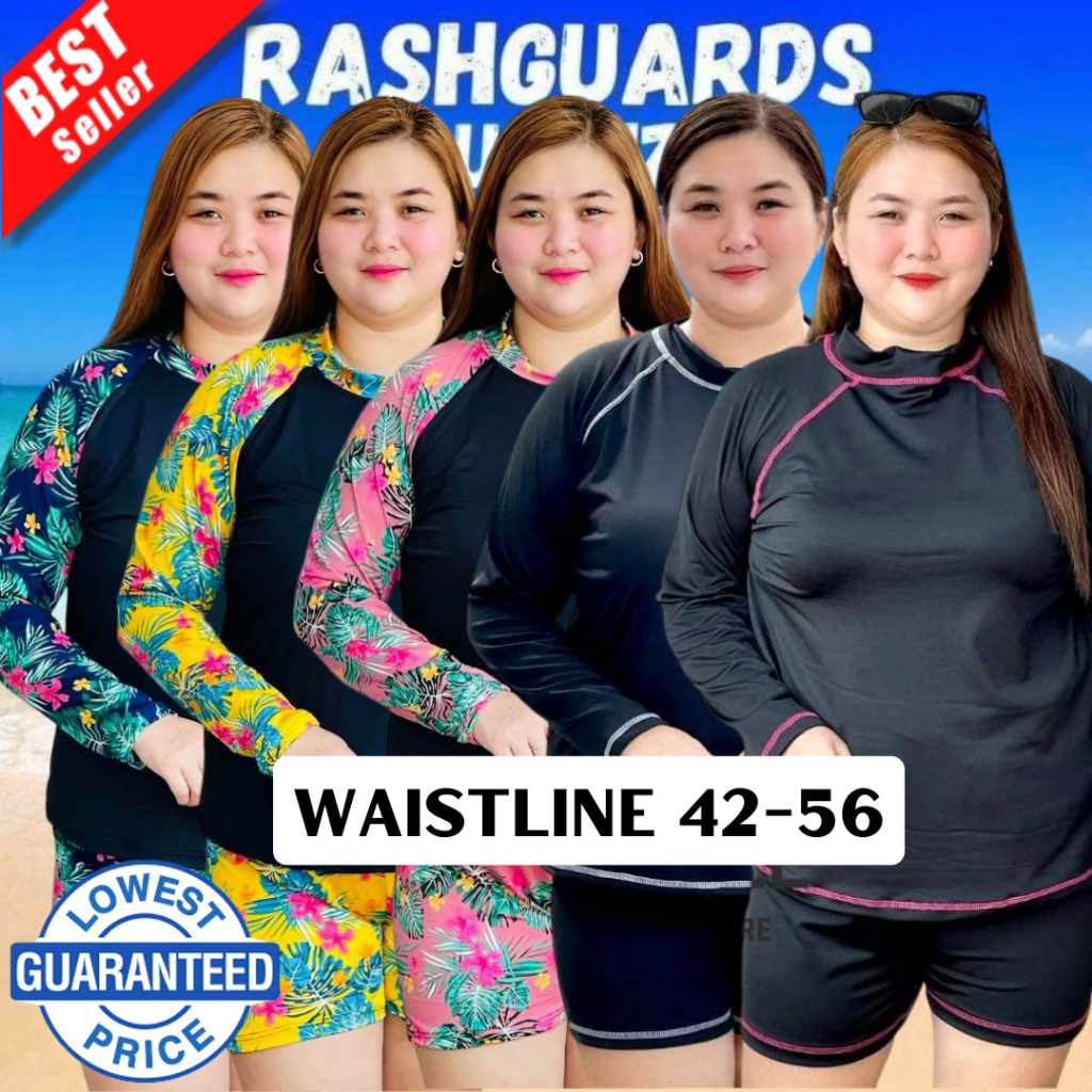 COD RASHGUARD TERNO PLUS SIZE SWIMMING ATTIRE FOR WOMEN RUSH GUARD PLUS ...
