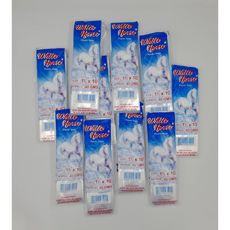 ICE CANDY PLASTIC, 1-1/2×10, P.E CLEAR, ELASTIC, 5 PACKS-500 PCS ...