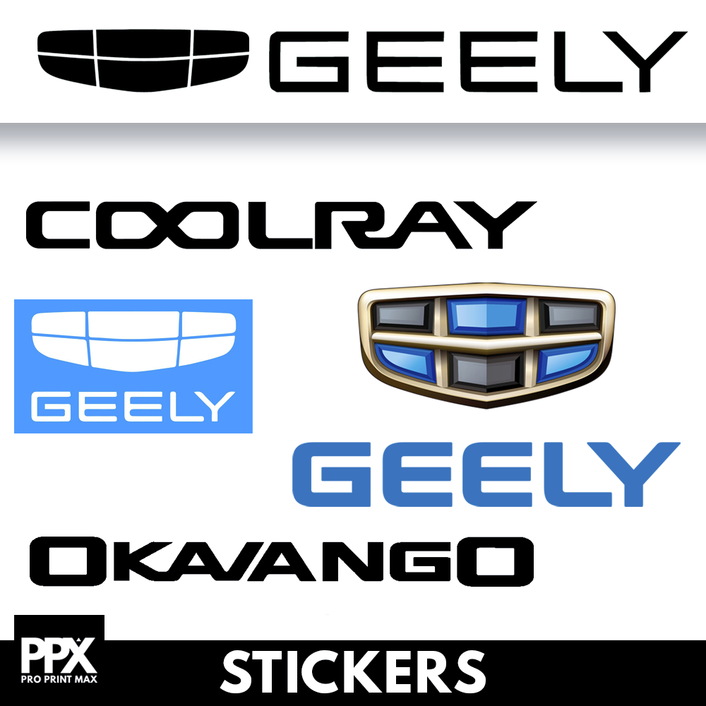 Geely sticker decal Waterproof, Fadeproof Car sticker car decal bike ...