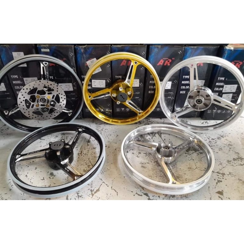 ATR 3 SPOKES ALLOY MAGS WHEEL SET FOR YAMAHA SNIPER 150 / 155 VVA (1.6 ...