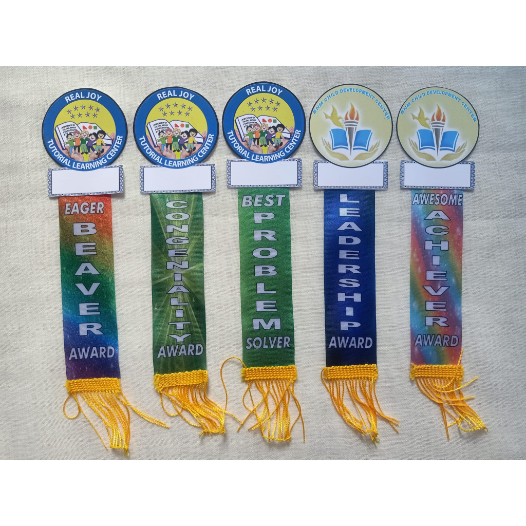 Graduation/Recognition/Award customized ribbon whole sale | Shopee ...