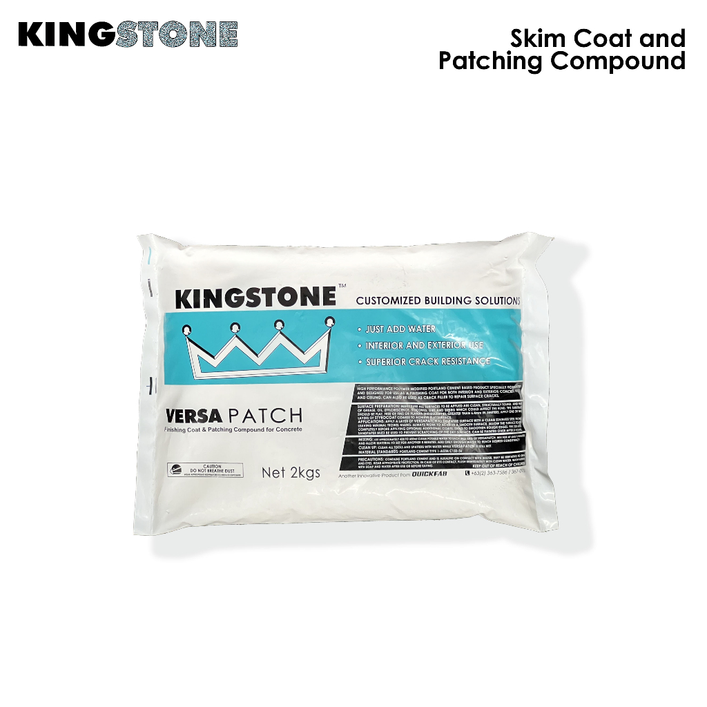 KINGSTONE Versa Patch Skim Coat and Patching Compound for Concrete ...