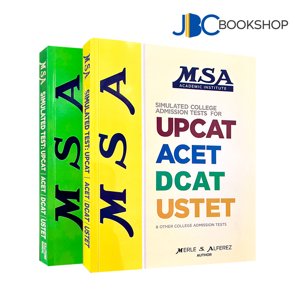 MSA Simulated College Admission Tests for Entrance Exams: UPCAT, ACET ...