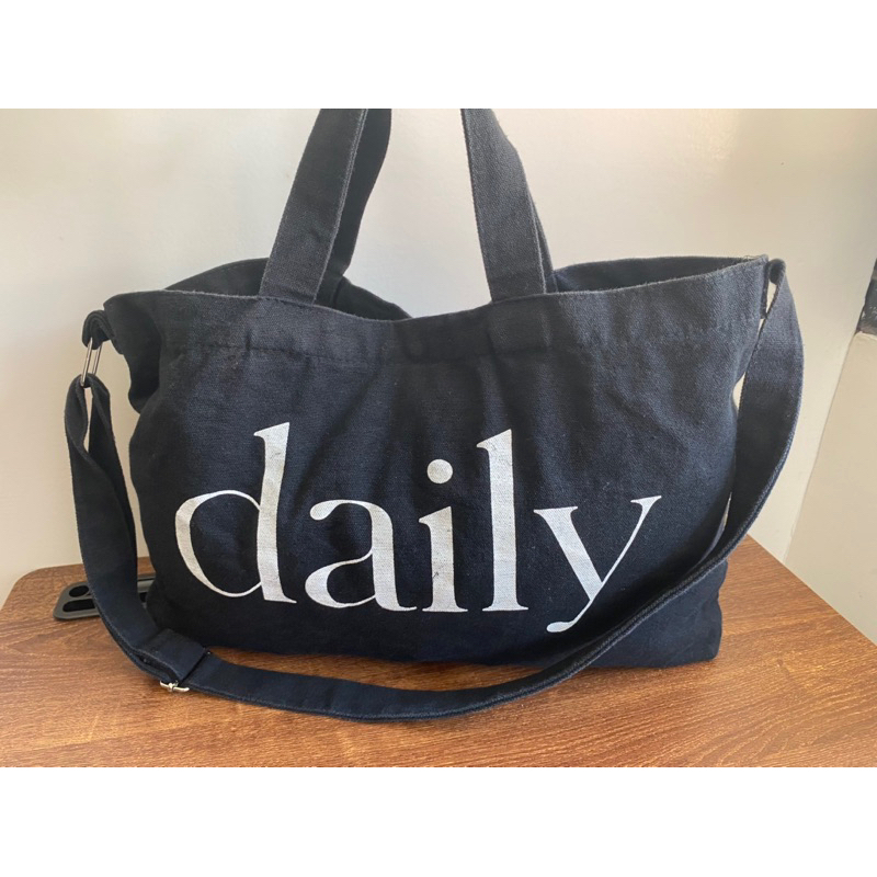 JSD Daily tote bag in black | Shopee Philippines