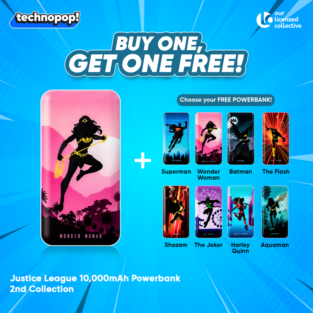 B1G1 Justice League 10,000mAh 2nd Collection Power bank - Technopop PH ...