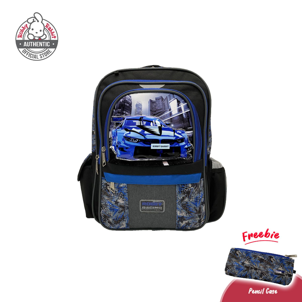 Robby Rabbit Race and Drift Backpack 16" (Blue) | Shopee Philippines