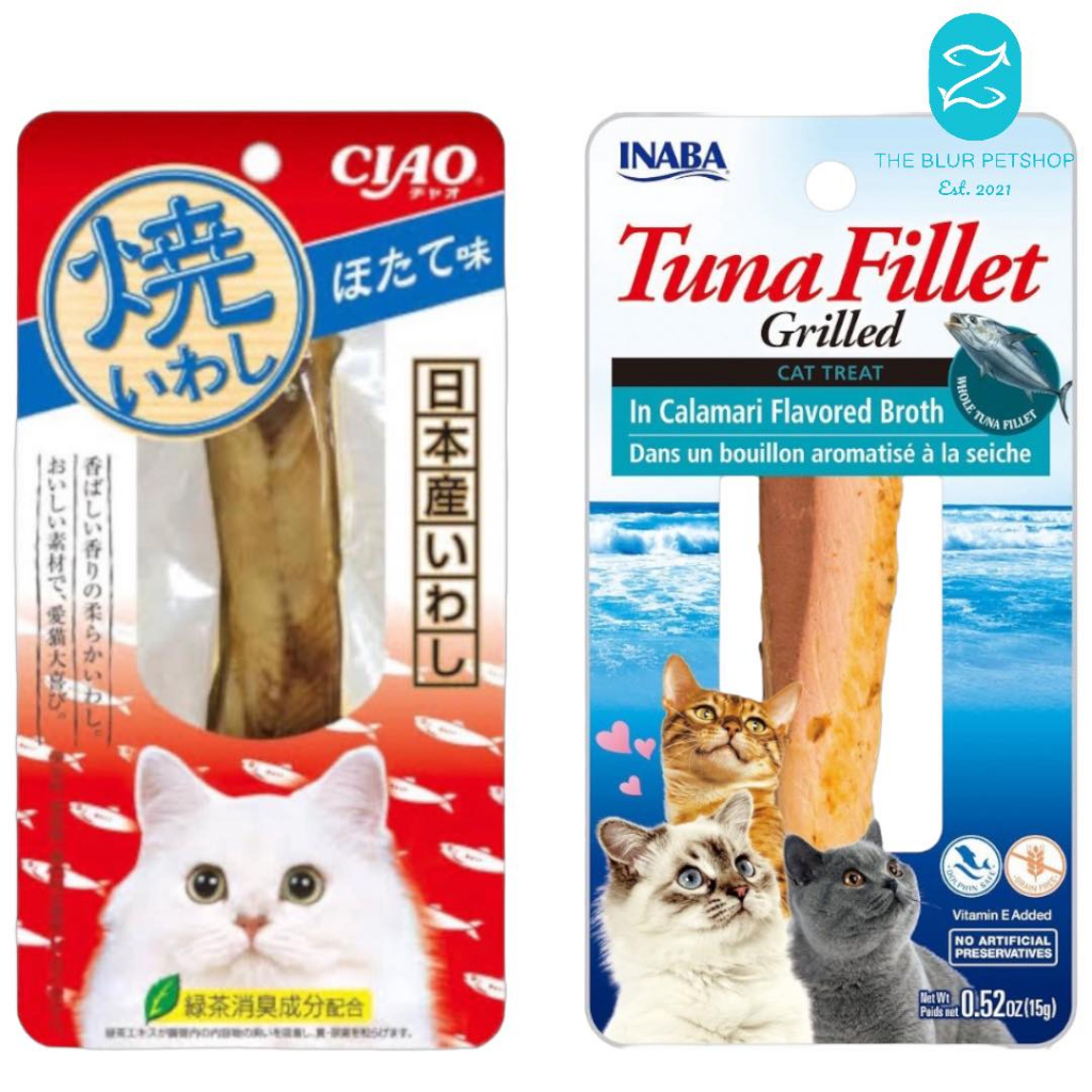 20g Grilled Iwashi Fillet Tuna Fillet Scallop Flavour Cat Treat Food Ciao Inaba | Shopee Philippines